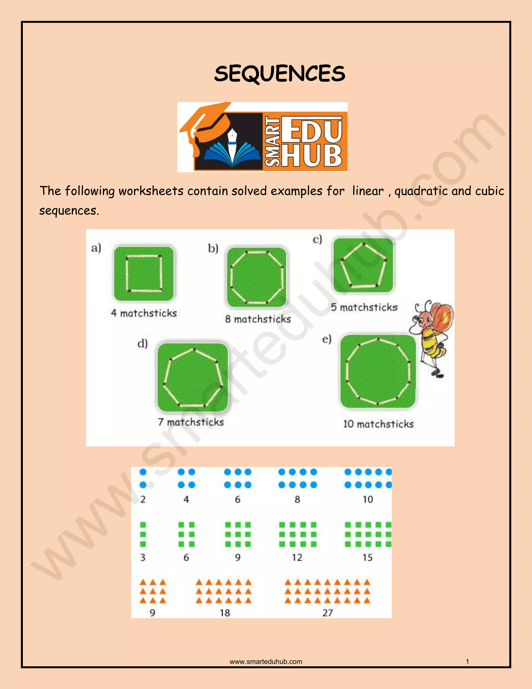 Linear, Quadratic and Cubic sequences | PDF