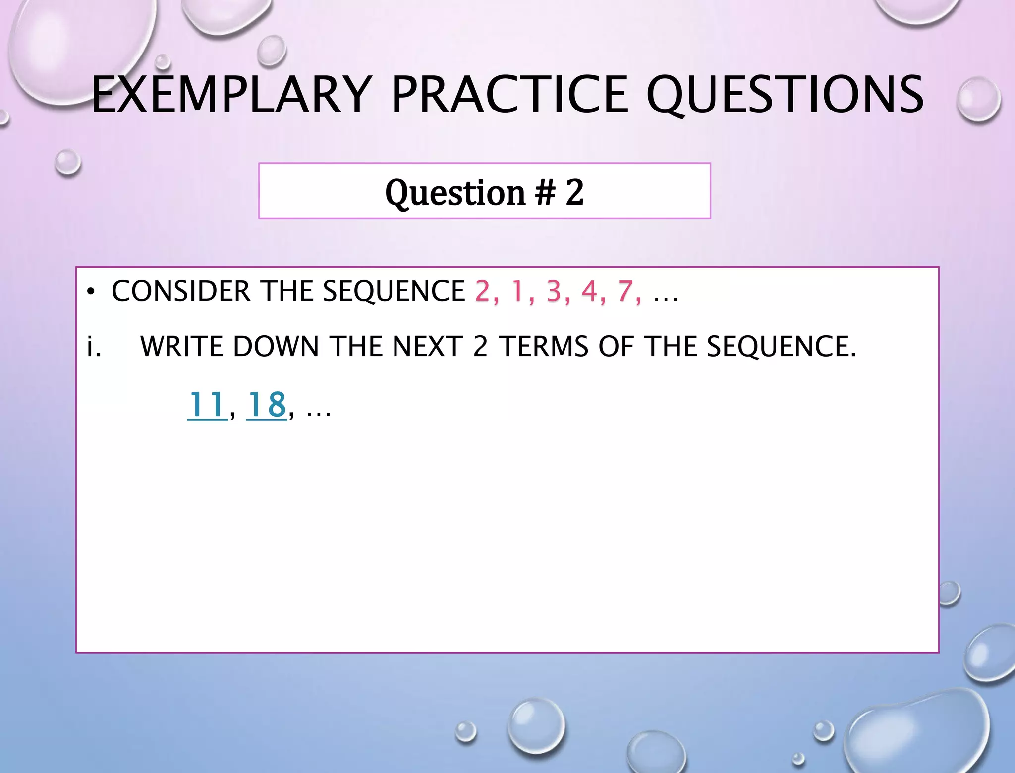 Number sequences | PPTX