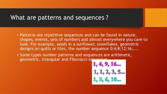 Number Sequence and Patterns