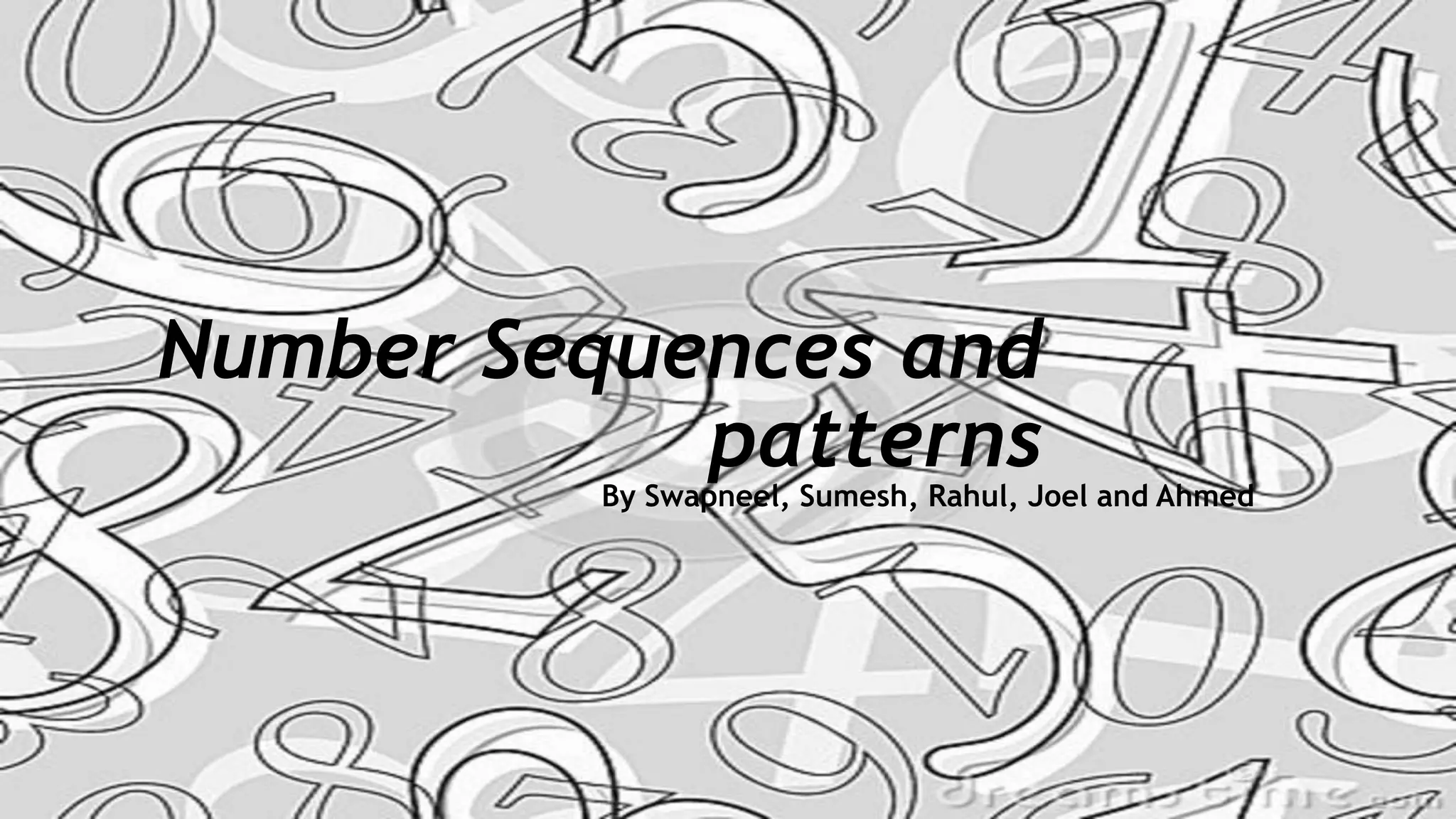 Number sequences and patterns | PPTX