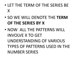 Number series for aptitude preparation | PDF