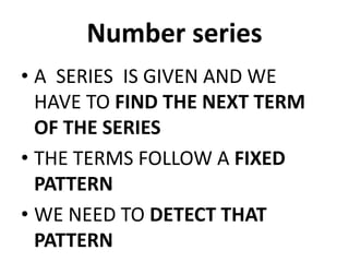 Number series for aptitude preparation | PDF