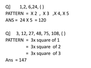Number series for aptitude preparation | PDF