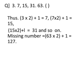 Number series for aptitude preparation | PDF