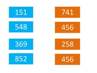 Numbers exercises | PPTX