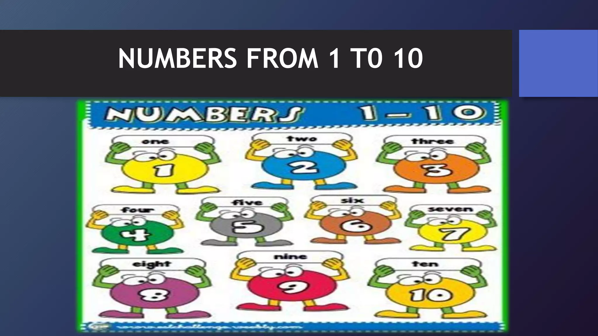 Numbers from zero to one hundred | PPT