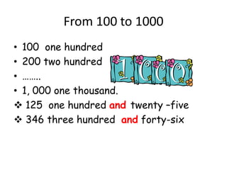 Numbers From 1 To 1000 | PPTX