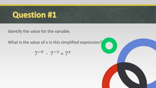 Numbers in exponential form raised to a power | PPTX
