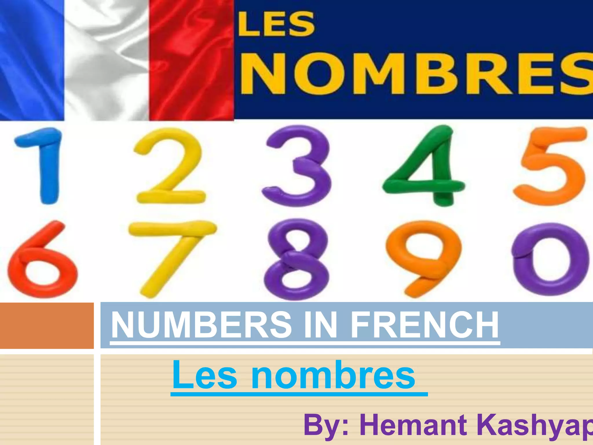 Numbers in french (1) | PPTX