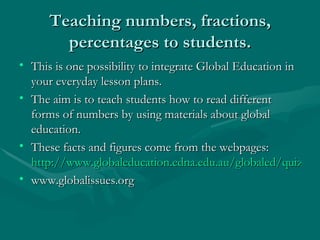 Numbers in global education | PPT | Education industry | Industries