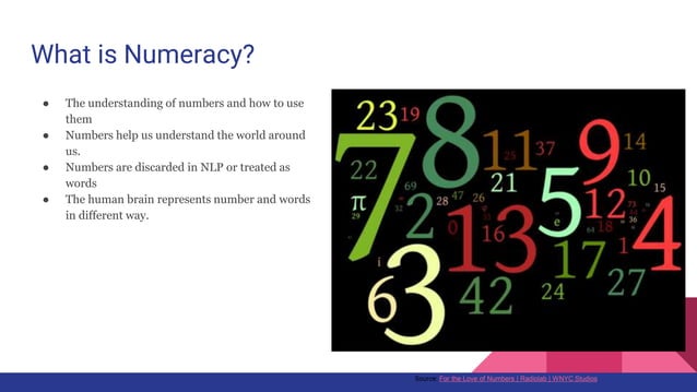 Numbers In NLP: A Survey | PPTX