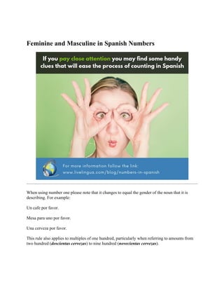 Numbers in Spanish | PDF