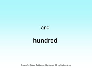 Numbers in words | PPS