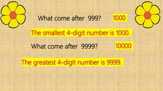 4-digit Numbers in words | PPTX