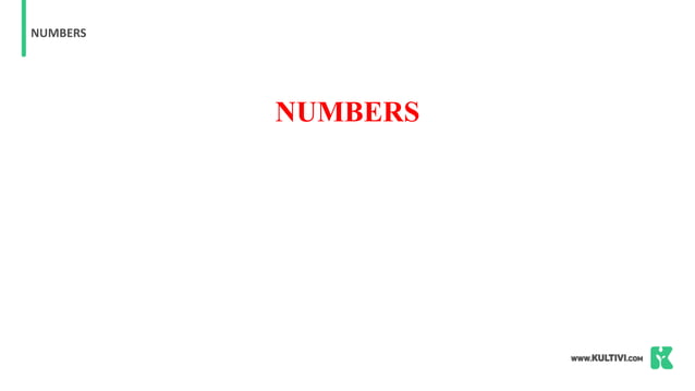 Numbers - Curso de Inglês - Ensino 12345 | PDF