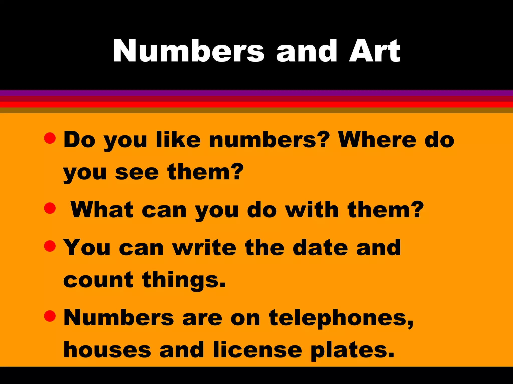 Numbers power point | PPT