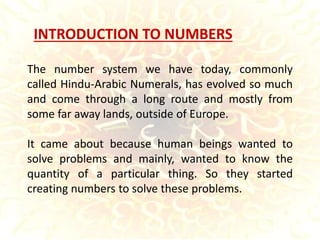 Numbers ppt | PPT