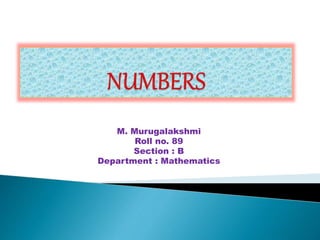 Numbers ppt | PPTX | Computing | Technology & Computing