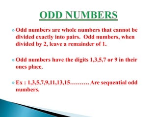 Numbers ppt | PPTX | Computing | Technology & Computing