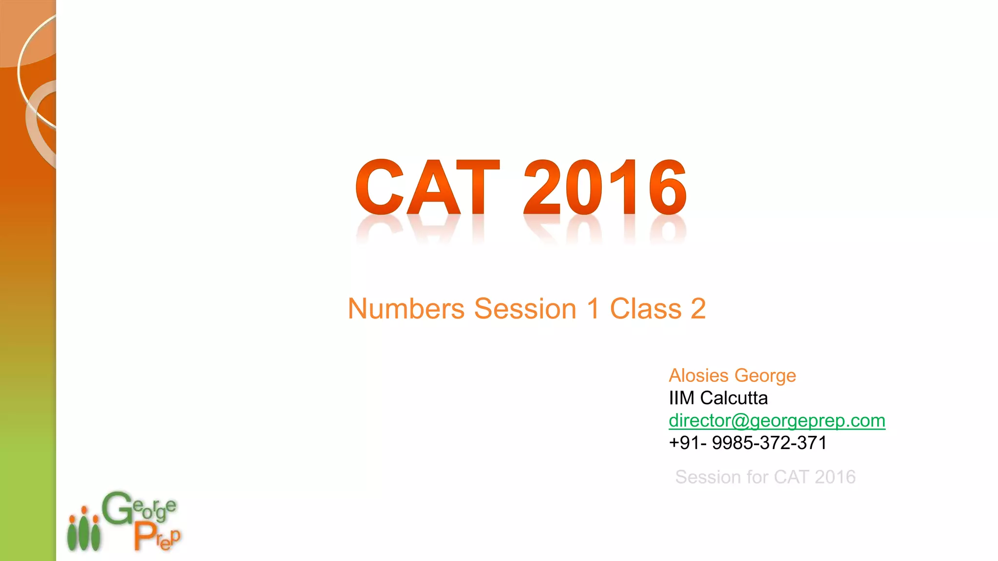 Numbers session 1 class 2 | PPT