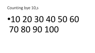 Numbers skipcounting measurement worksheets | PPT