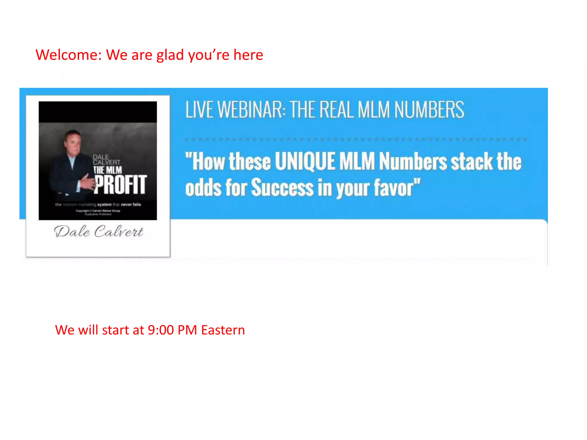 Real MLM Numbers | PPT