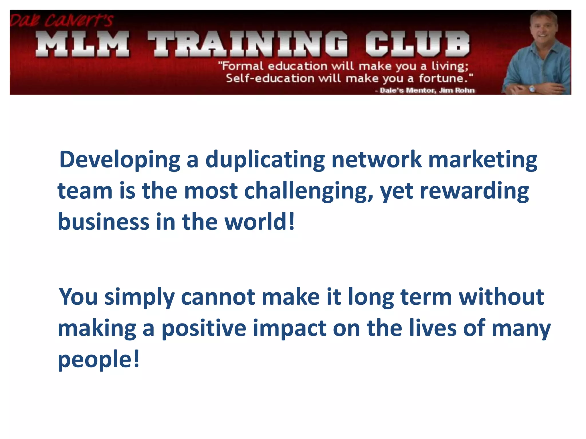 Real MLM Numbers | PPT