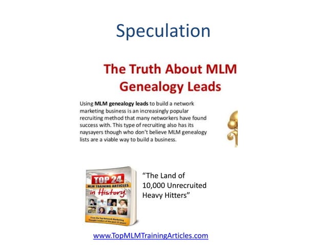 Real MLM Numbers | PPT