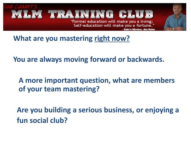 Real MLM Numbers | PPT