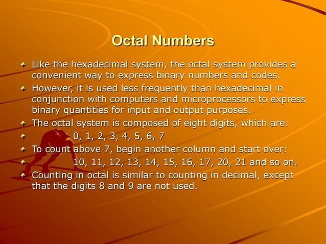 Conversion between various numbers_systems | PPT