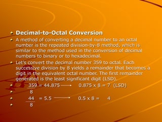 Conversion between various numbers_systems | PPT