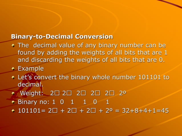 Conversion between various numbers_systems | PPT