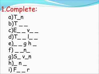 Numbers time exercises 1 20 | PPT