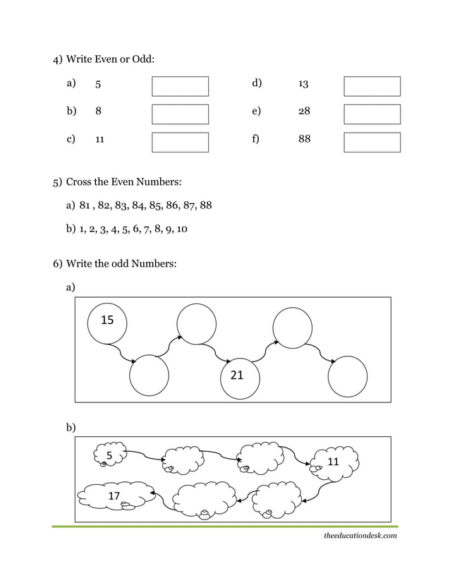 Maths: Number System Worksheet (CBSE Grade II) | PDF