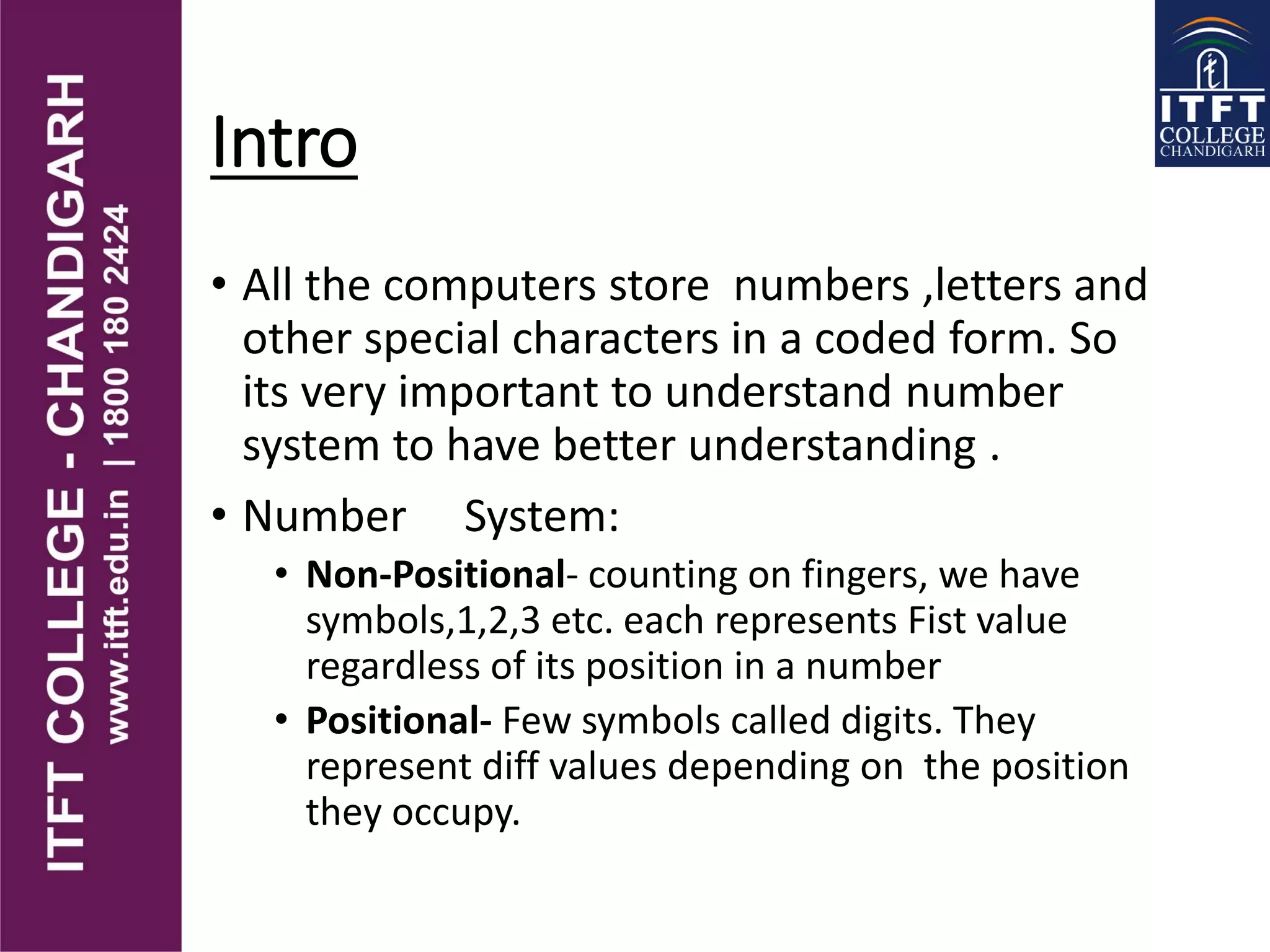 ITFT - Number system | PDF