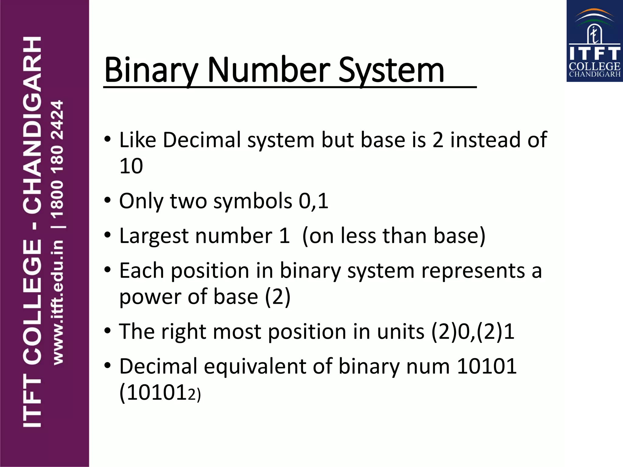 ITFT - Number system | PDF