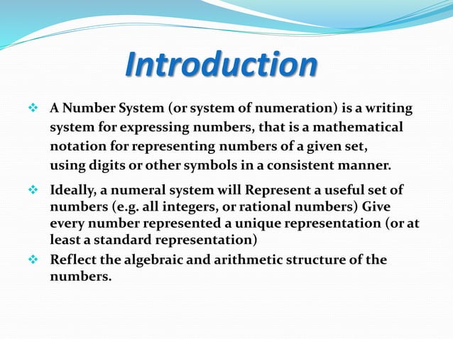 Number system.... | PPTX | Technology & Computing