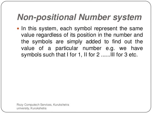 Number system