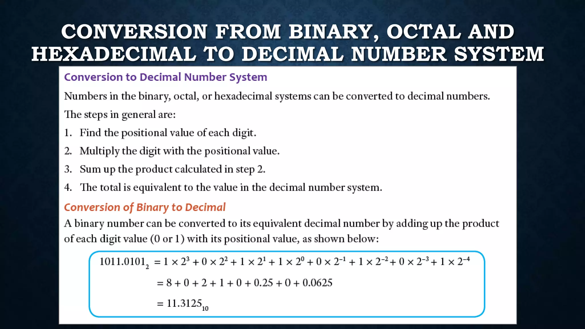 Number Systems | PPTX | Computing | Technology & Computing