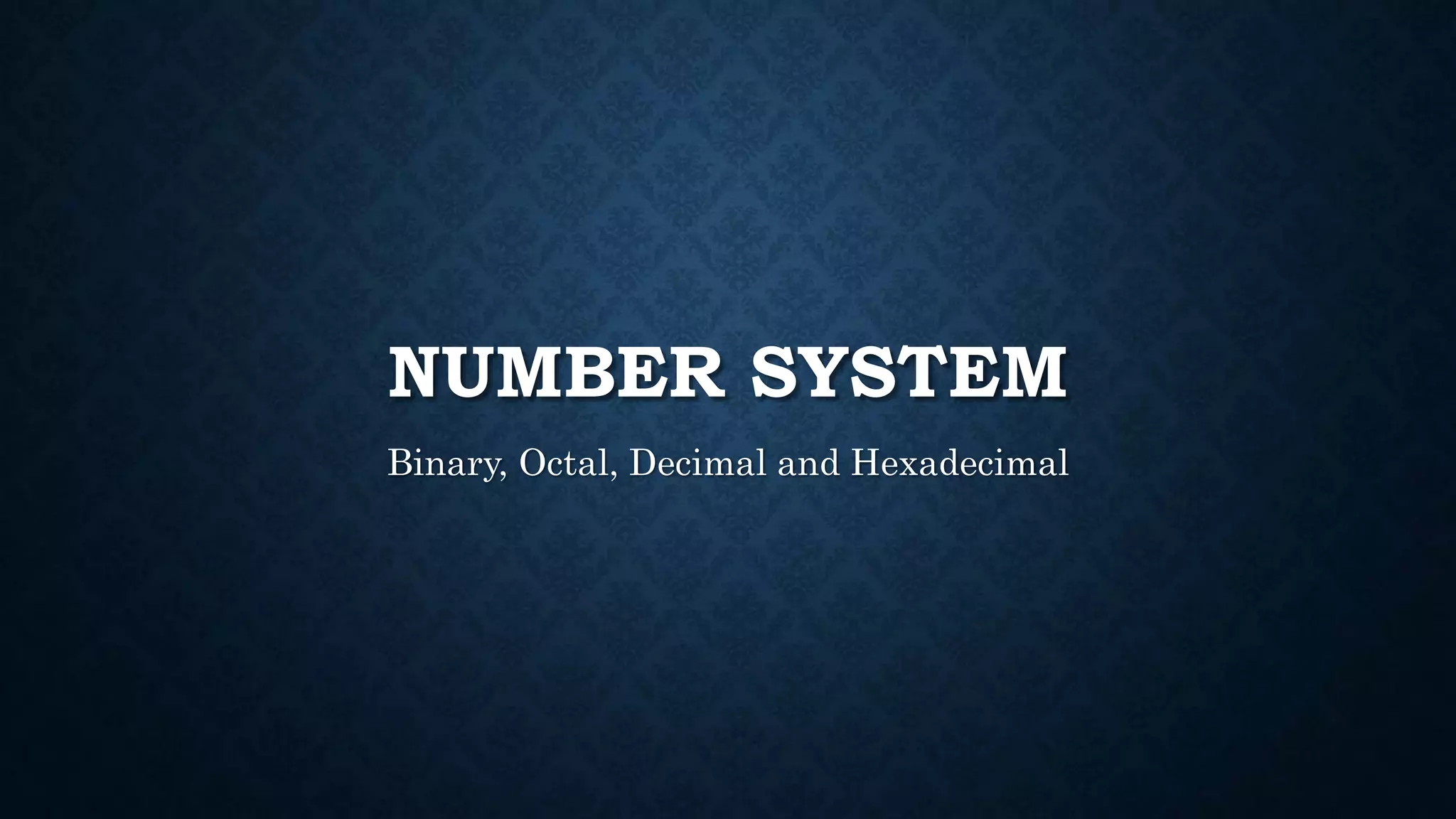 Number system | PPT