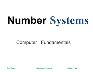 Number system | PPTX