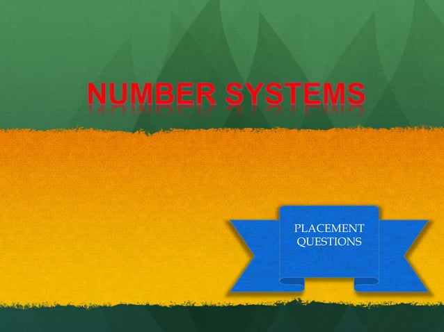 Number system | PPT