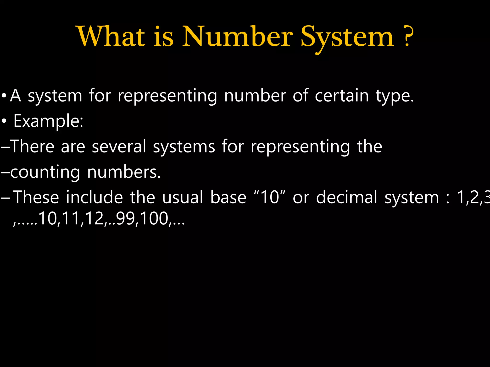 Number system in Digital Electronics | PPTX