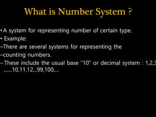 Number system in Digital Electronics | PPTX
