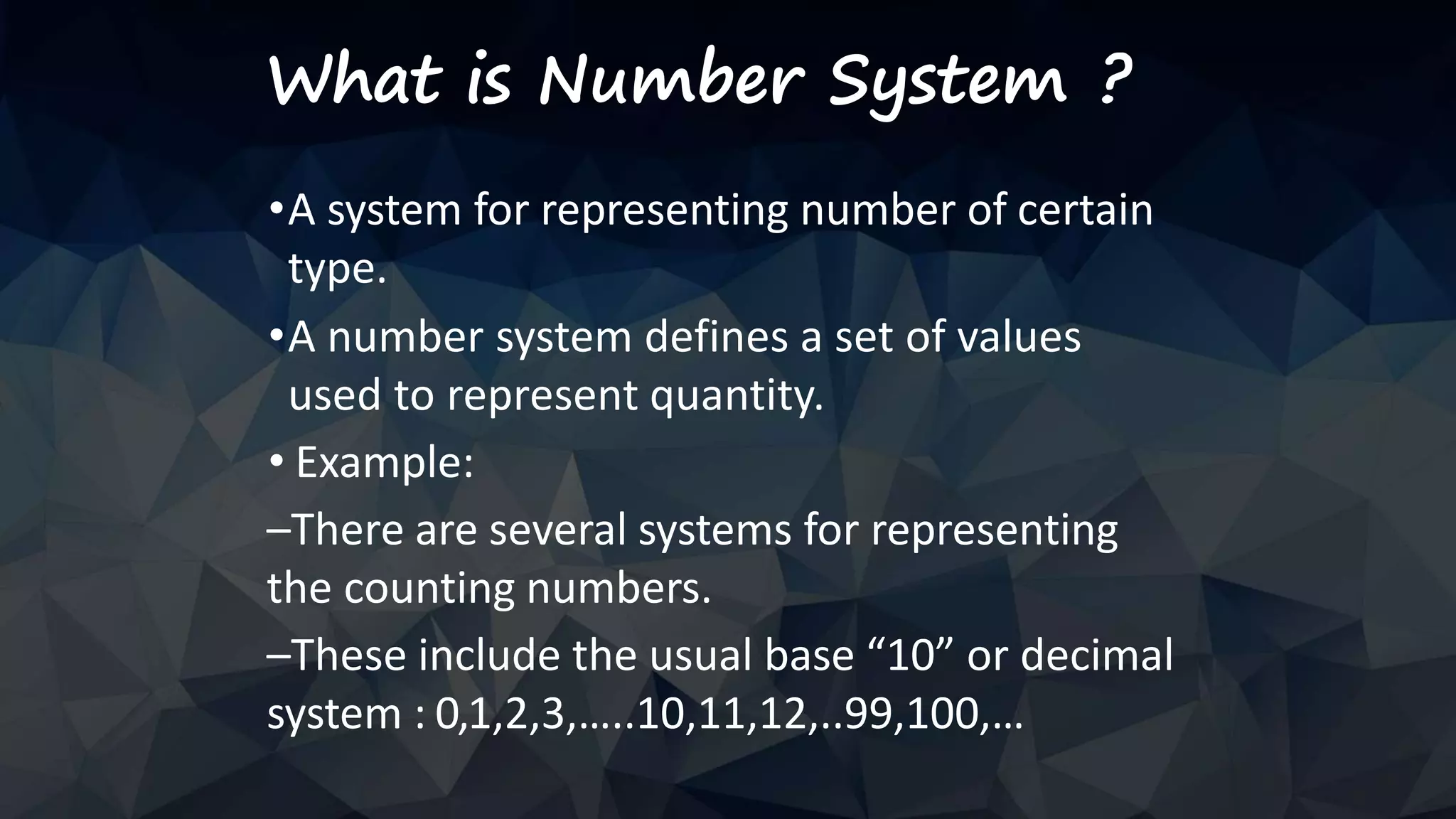 Number system | PPTX