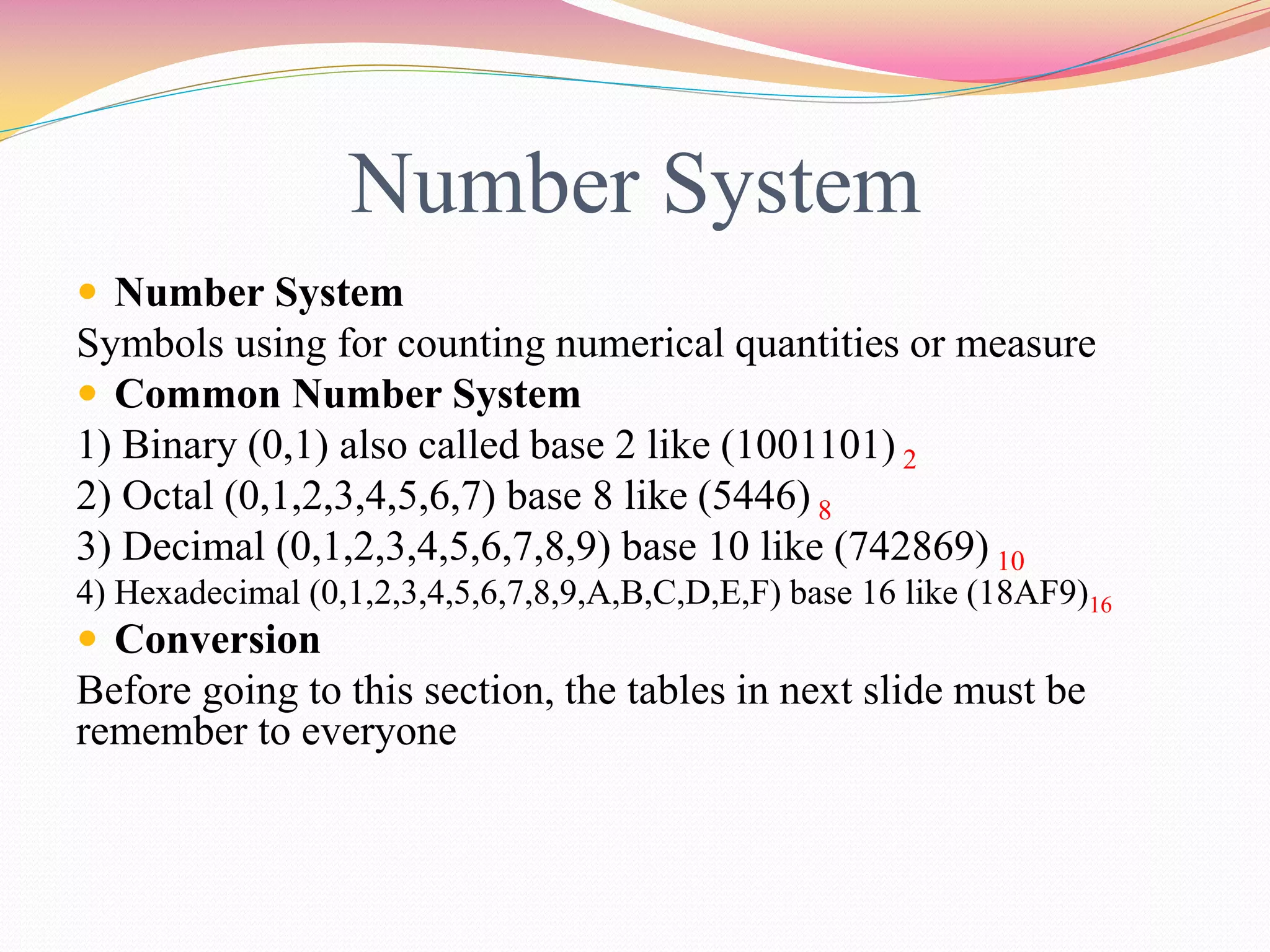 Number system | PDF | Computing | Technology & Computing