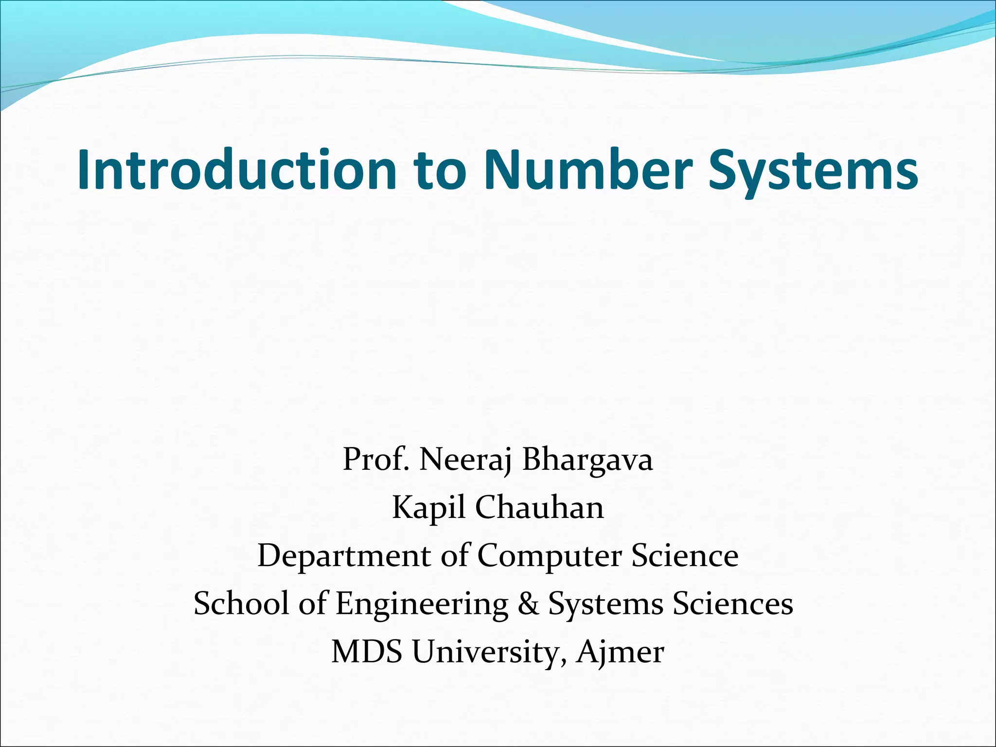 Number system | PPT
