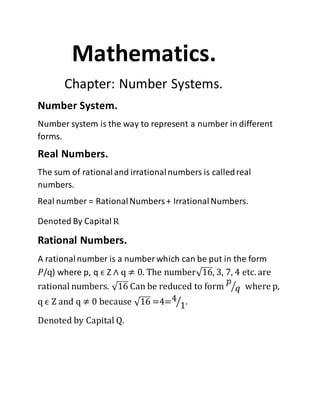 Number system | PDF