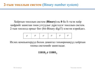 Тооллын систем (Number system) | PDF