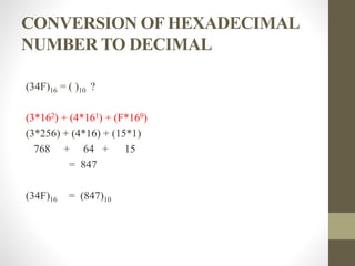 Number system and its conversions | PPTX